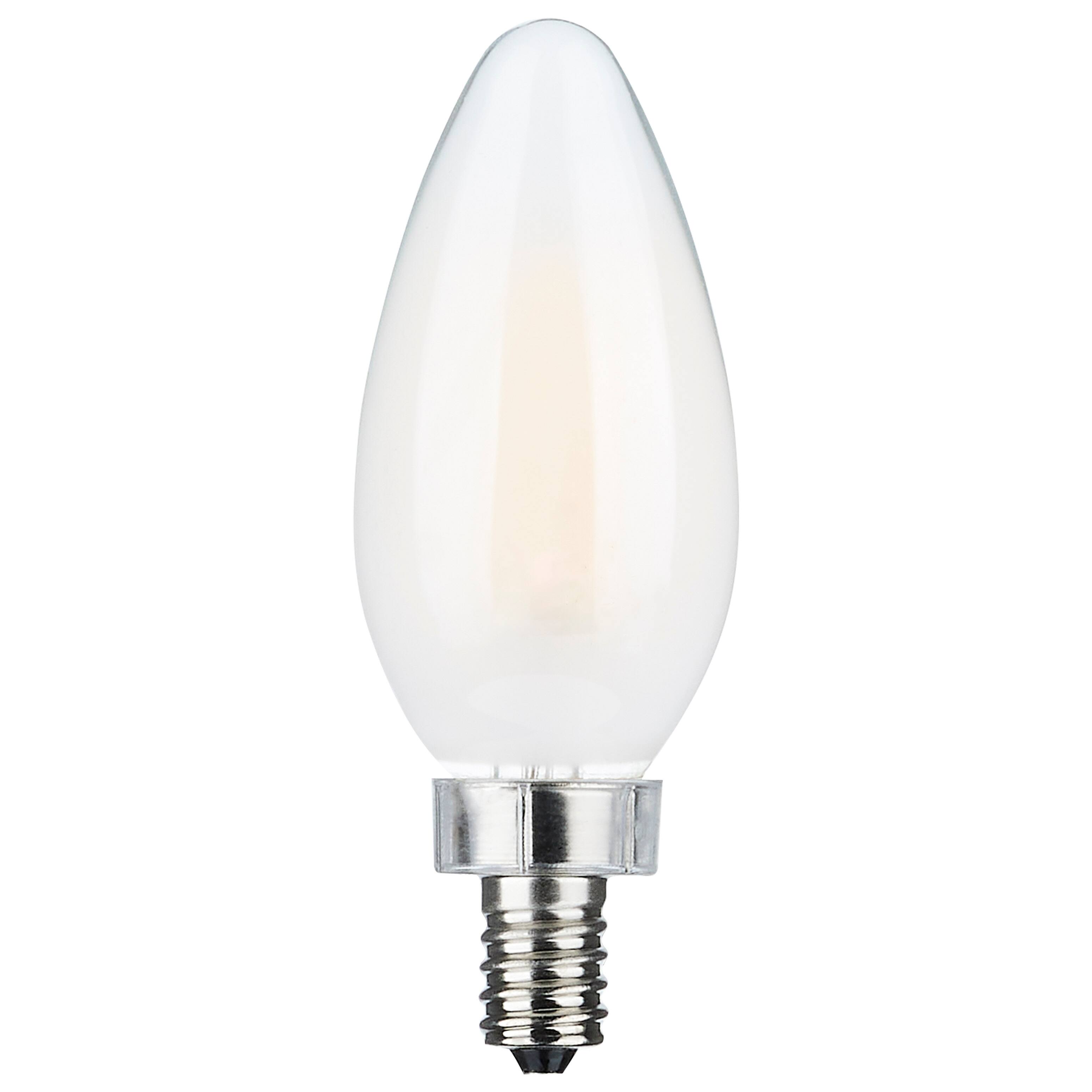 8W C11 LED Frosted Finish Candelabra Base 3000K - 90 CRI 800L - Frost - Bed Bath & Beyond - 40025637