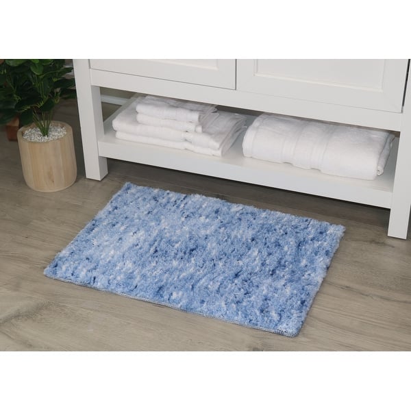 Home Weavers Cloud Comfort 100% Microfiber Bathroom Rug Non Slip Bath ...
