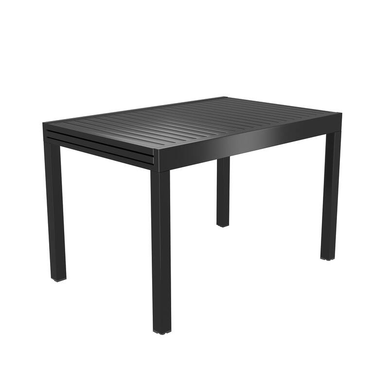 Aluminum Patio Extendable Dining Table 53"- 106" - On Sale - Overstock ...