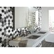 Shaw Geoscape - 11" x 12" Hexagon Geometric Mosaic Wall Tile - - Bed ...