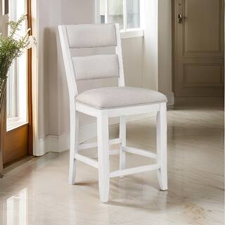 Kith 24 Inch Counter Height Chairs, Set of 2, Padded Seat and Back ...