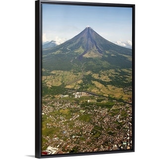 "Aerial view of mayon Volcano and Cityscape of Legazpi at morning in ...