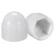 Plastic Dome Bolt Nut Protection Cap M4 / 7mm Hex Screw Cover White ...