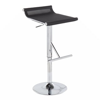 Contemporary Adjustable Bar Stool in and Mesh by LumiSource - Bed Bath ...
