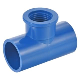 Tee Pipe Fitting Female Thread DN20 3/4" ID Socket 3-Way PVC Adapter ...