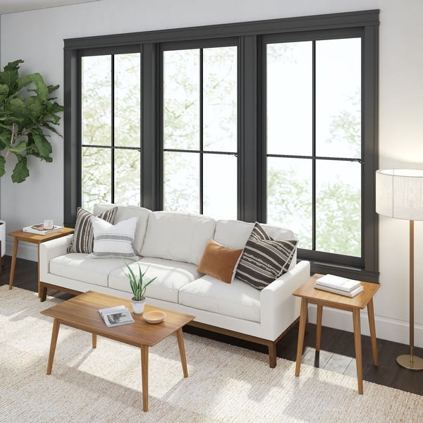 Plank and Beam Mid-Century Modern Square Side Table - 20" x 20" - On ...