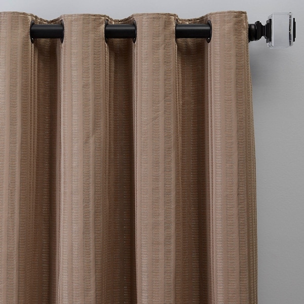 Rail Stripe Room Darkening 100% Cotton Window Panel - Bed Bath & Beyond ...
