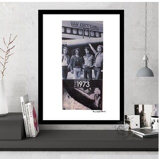 Led Zeppelin 1973 North American Tour Vintage Framed Print Artwork ...