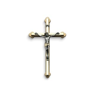 Curata Two-Tone Metal 6 Inch Corpus Wall Crucifix - Bed Bath & Beyond ...