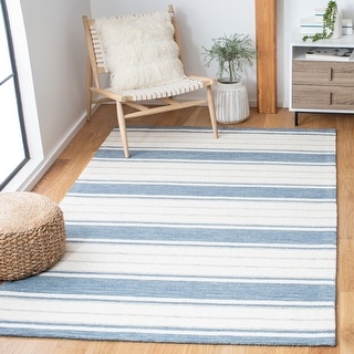 SAFAVIEH Handmade Striped Kilim Voula Modern Cotton Rug - On Sale - Bed ...