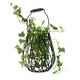 Wire Lantern With Folding Handle Black - 4.5dia top ( total dia of 6.5 ...