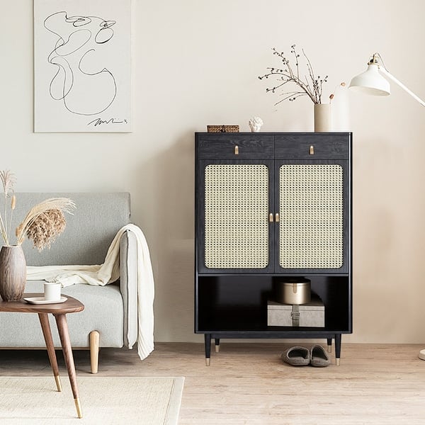 Romision Buffet Sideboard Cabinet, Wall Side Cabinet, Living Room ...