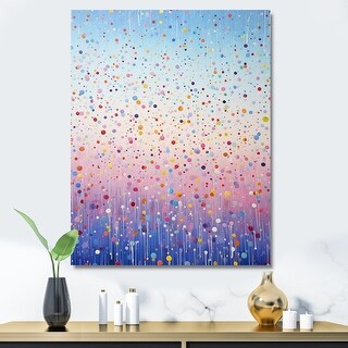 Designart "Minimalism Rainbow Dot I" Abstract Wall Art Print - Bed Bath ...