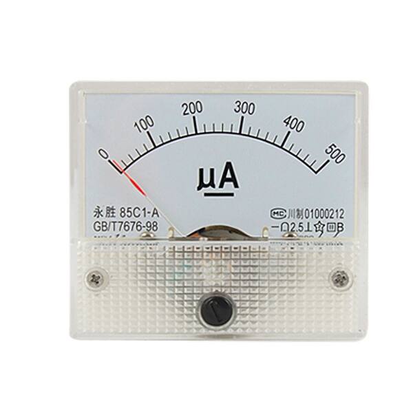85C1-A DC 0-500uA Analog Panel Meter Ammeter Gauge New - DC 0-500uA ...