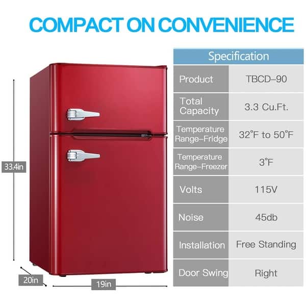 mini fridge dimensions cm