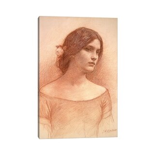 iCanvas "Study For The Lady Clare, c.1900" by John William Waterhouse ...