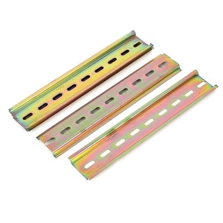 5pcs U-Groove Slotted Metal DIN Mounting Rail 180x35mm for AC Contactor ...
