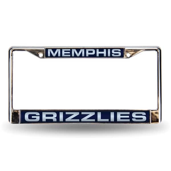 NBA Memphis Grizzlies Blue Laser Chrome Acrylic License Plate Wall ...
