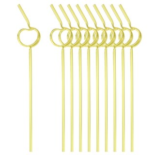 40pcs Silly Straws, 260x45mm Crazy Straws for Gift Christmas - Yellow ...