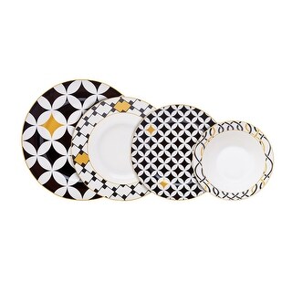 Karaca Mosaic Porcelain Dinnerware Set of 24 for 6 - On Sale - Bed Bath ...