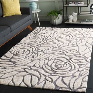 SAFAVIEH Handmade Casablanca Shag Nobuko Tribal Wool Rug - Bed Bath ...