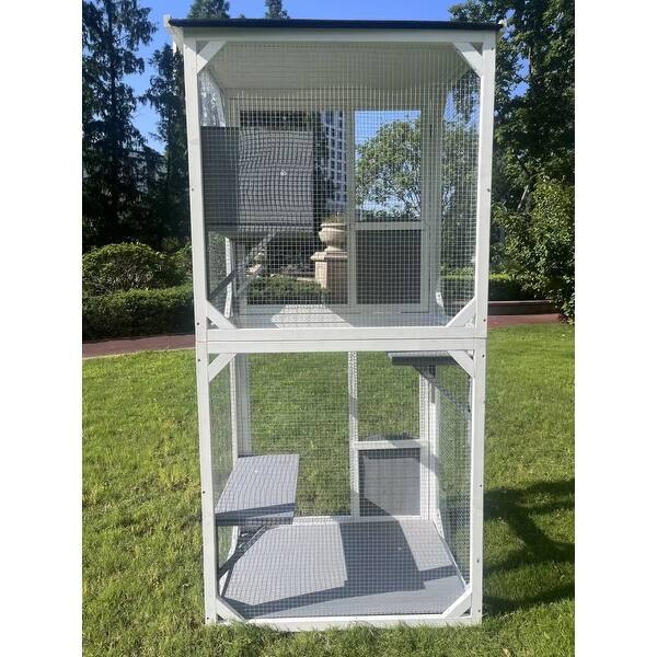 Outdoor and Indoor Cat Climbing Rack Play Cage - Bed Bath & Beyond ...