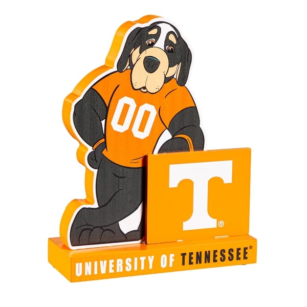 8 in. Wooden Mascot Statue with Team Logo, University of Tennessee ...