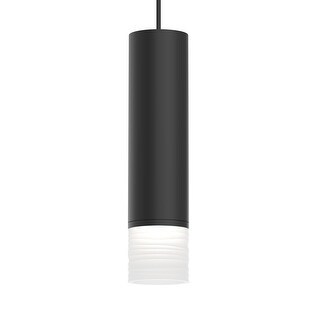 Sonneman Lighting ALC 1-light Satin Black Medium LED Pendant, Etched ...