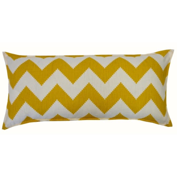 yellow rectangle cushion