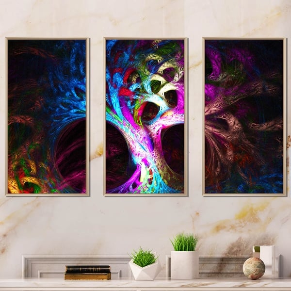 psychedelic tree art