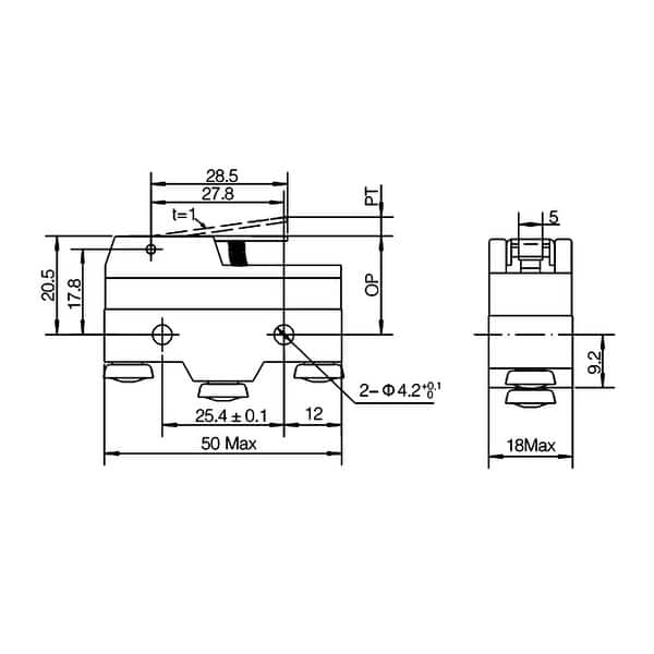 XURUI Authorized XZ-15GW21-B Short Hinge Lever Type Micro Switch With ...