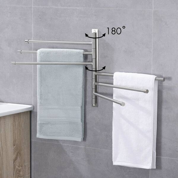 Swivel Towel Bar 6 Arm Towel Rack - On Sale - Bed Bath & Beyond - 37988414