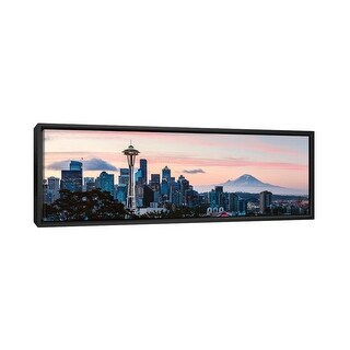 iCanvas "Seattle Skyline And Mt Rainier" by Matteo Colombo Framed ...