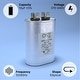 ONE Power 10-MFD, 370V or 440V Single Run A/C Capacitor 10 uF CBB65B ...