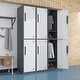 15 Inch Wide Steel Storage Lockers with 2 Doors - N/A - Bed Bath ...