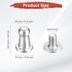 Ball Head Stud Rivets Screw Back - Round Head Button Nipple Rivet Use ...