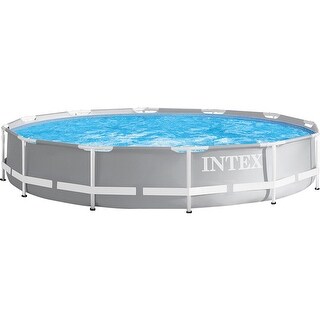 Intex Prism Frame Above Ground Pool Set with Filter Pump (12' x 30 ...