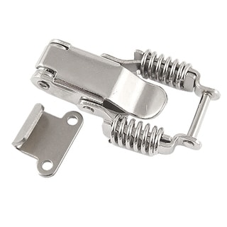 Cabinet Spring Loaded Lockable Draw Latch Silver Tone - Silver Tone ...