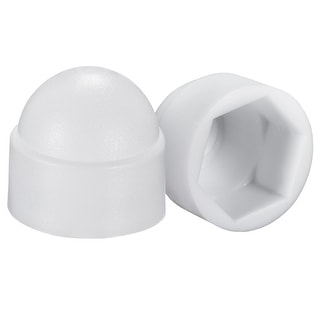 Plastic Dome Bolt Nut Protection Cap M10 / 17mm Hex Screw Cover White ...