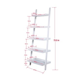 Livingroom 5 - Tier Ladder Bookshelves Open Back Display Cabinet - Bed ...