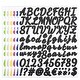 Alphabet Letters Numbers Stickers Set, Self Adhesive Cursive, Colorful ...