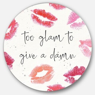 Designart 'Glam Chic Accents VII' Glam Metal Circle Wall Art - Bed Bath ...