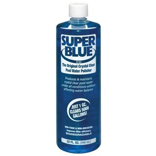 Robarb Swimming Pool Specialties Super Blue Water Clarifier 1 Quart (12 ...