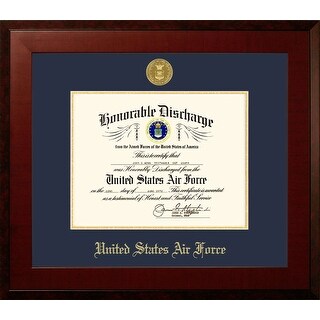 Patriot Frames Air Force 8.5x11 Discharge Honors Frame with Gold ...