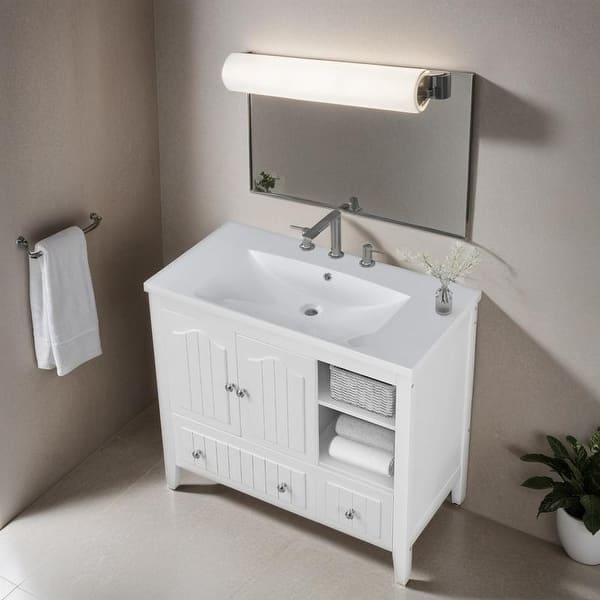 small double basin vanity unit