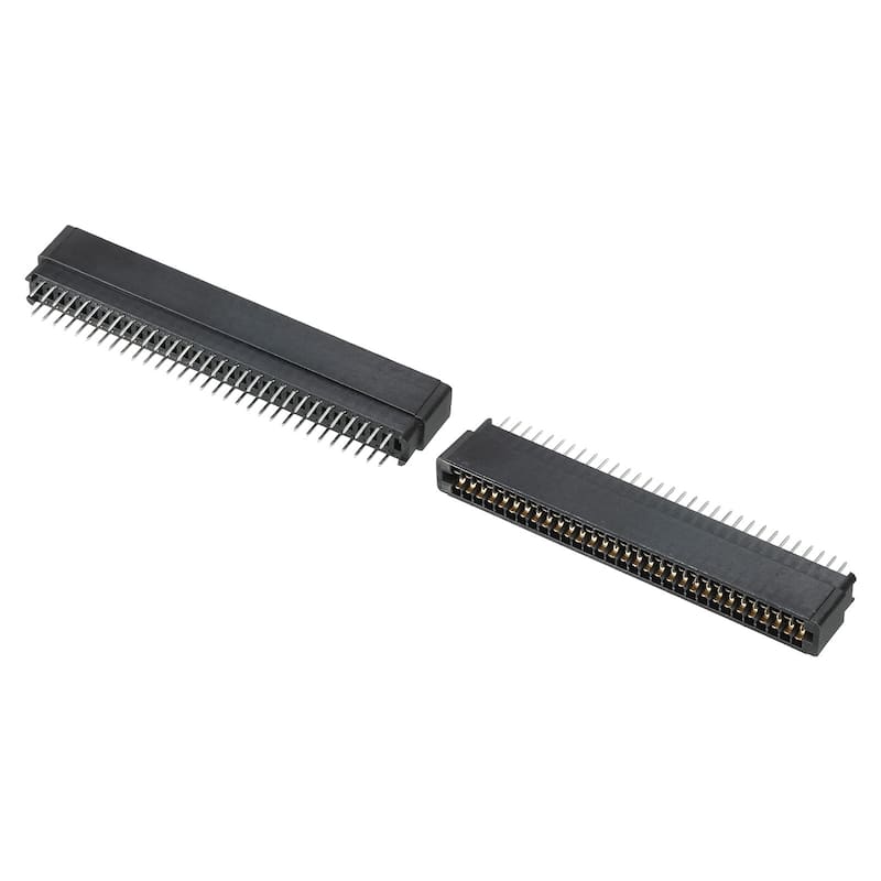 Card Edge Connector Black Socket Right Angle 62 Pin 2.54mm Pitch, Pack ...