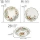 Certified International Winter Forest 16 Pc Dinnerware Set, Service for ...
