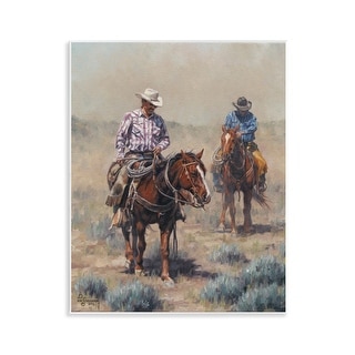 Stupell Dust Bowl Cowboys Wall Plaque Art Design By David Graham - Bed ...
