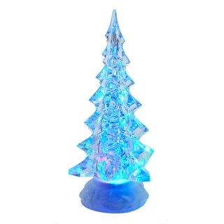 Battery-Operated LED Lighted Christmas Tree Tabletop Decoration - 10.25 ...