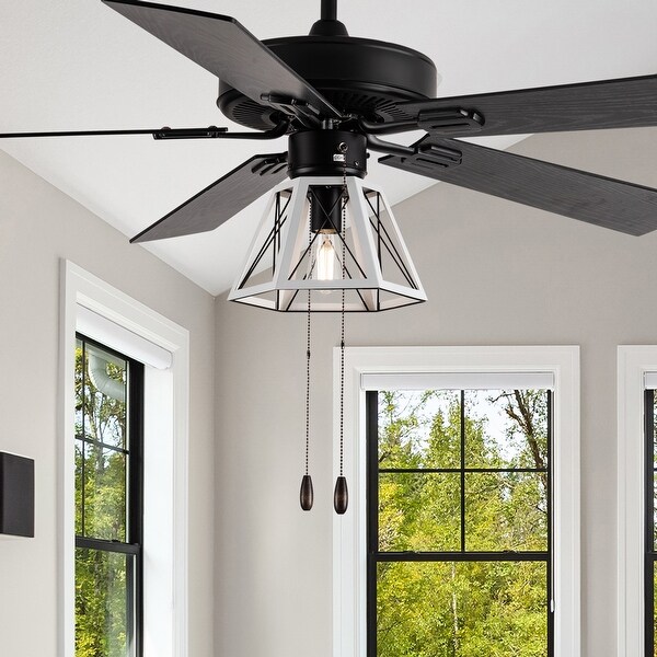 GetLedel 60" 3-Blade Reversible Ceiling Fan with Remote - On Sale - Bed ...